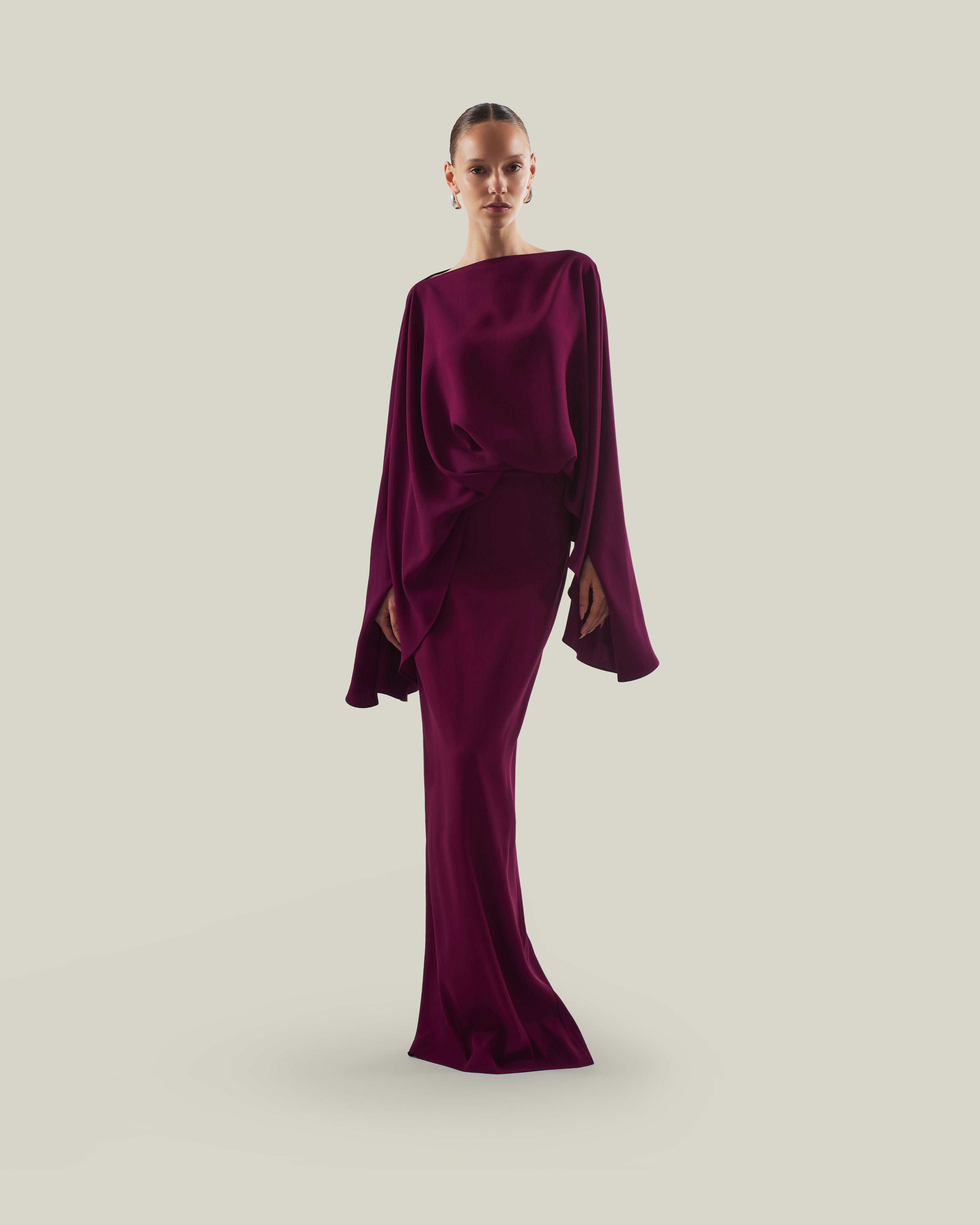 Eolia Dress in Plum – Taller Marmo Boutique