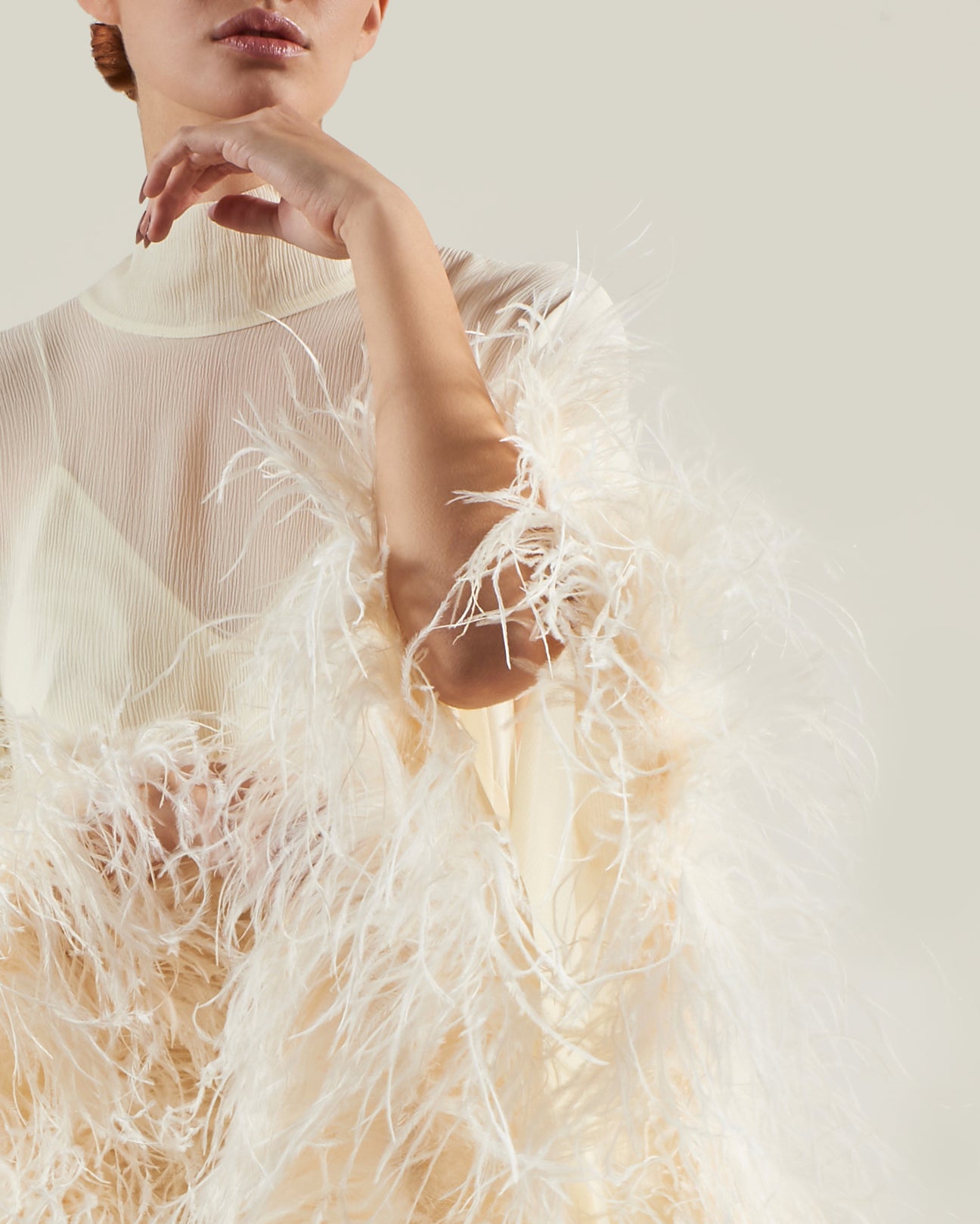 Casta Diva Spirito Kaftan in Ivory – Taller Marmo Boutique